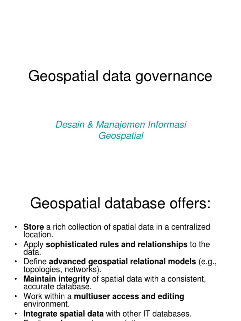 M7 Geospatial Data Governance2 PDF | PDF | Geographic Information ...