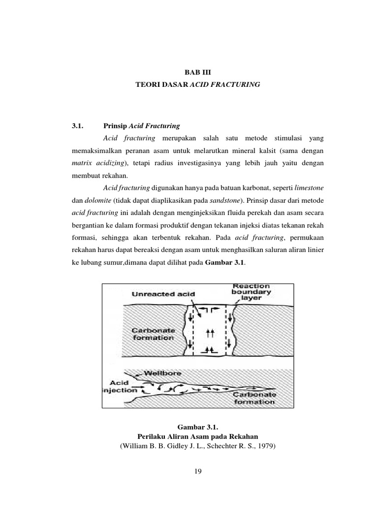 6 - BAB III (Dasar Teori Acid Fracturing) | PDF