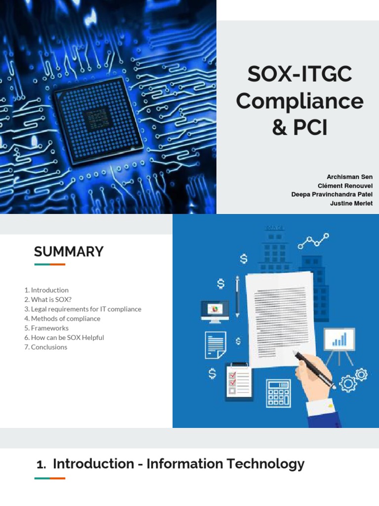 Auditing SOX-ITGC Compliance PCI PDF | PDF | Information Security | Sarbanes–Oxley Act