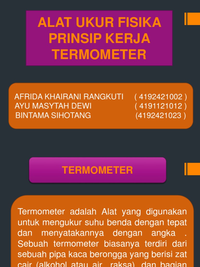 Auf Prinsip Kerja Termometer | PDF