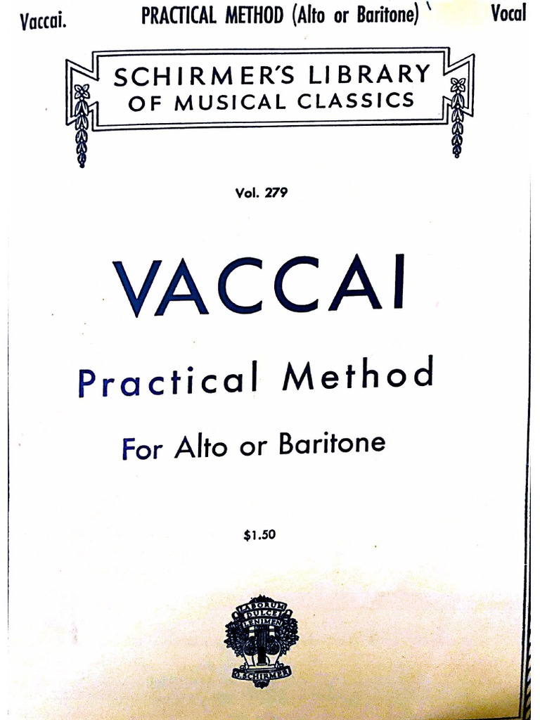 Vaccai Lessons 1-6 | PDF