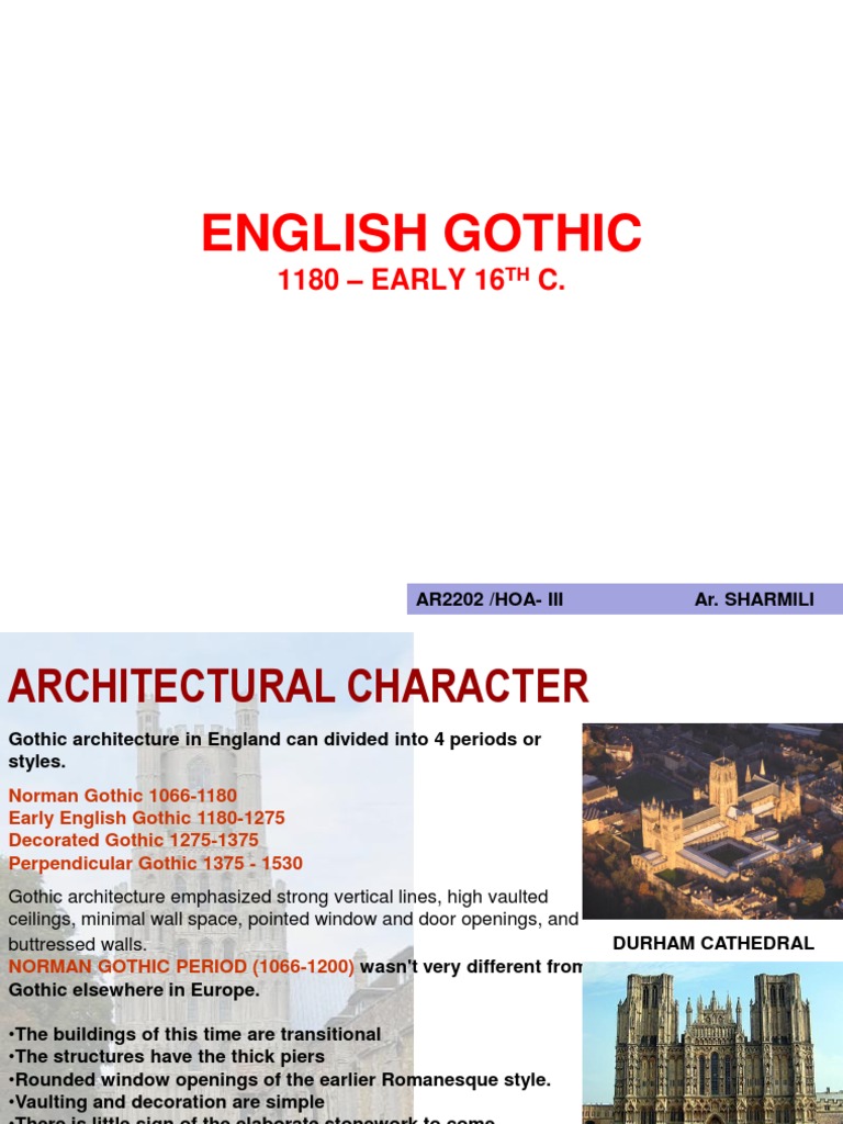Unit3 Late Medival English Gothic | PDF | Gothic Architecture ...