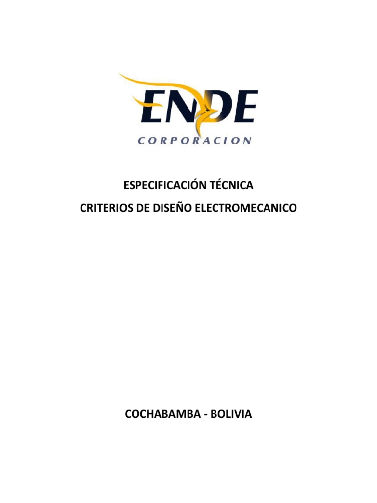Criterios de Diseno Electromecanico | PDF | Encendiendo | Corriente eléctrica
