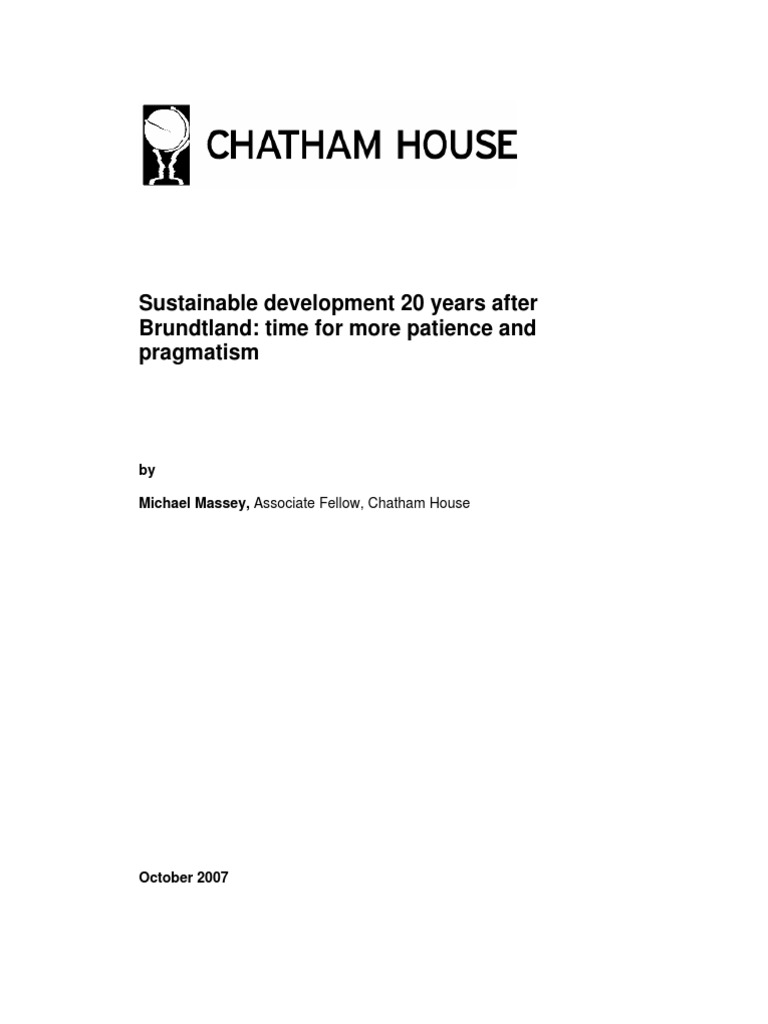 SD 20 Yrs Later | PDF | Sustainability | Sustainable Development