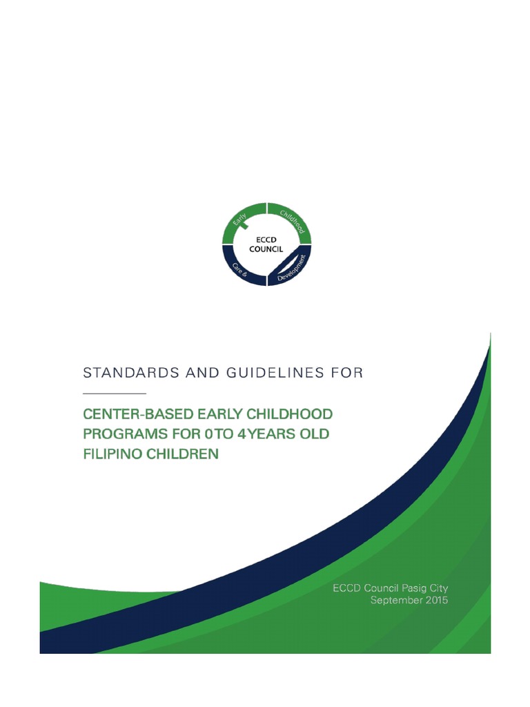 ECCD Standards for Early Childhood Programs | PDF | Early Childhood ...