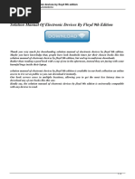 Electronic Devices Floyd Solution Manual | PDF | E Books | Books