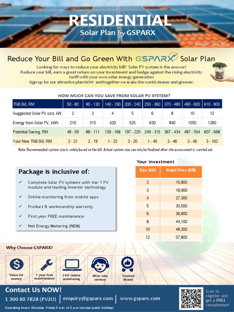 GSPARX Solar PV Savings & Pricing Guide | PDF | Solar Power ...