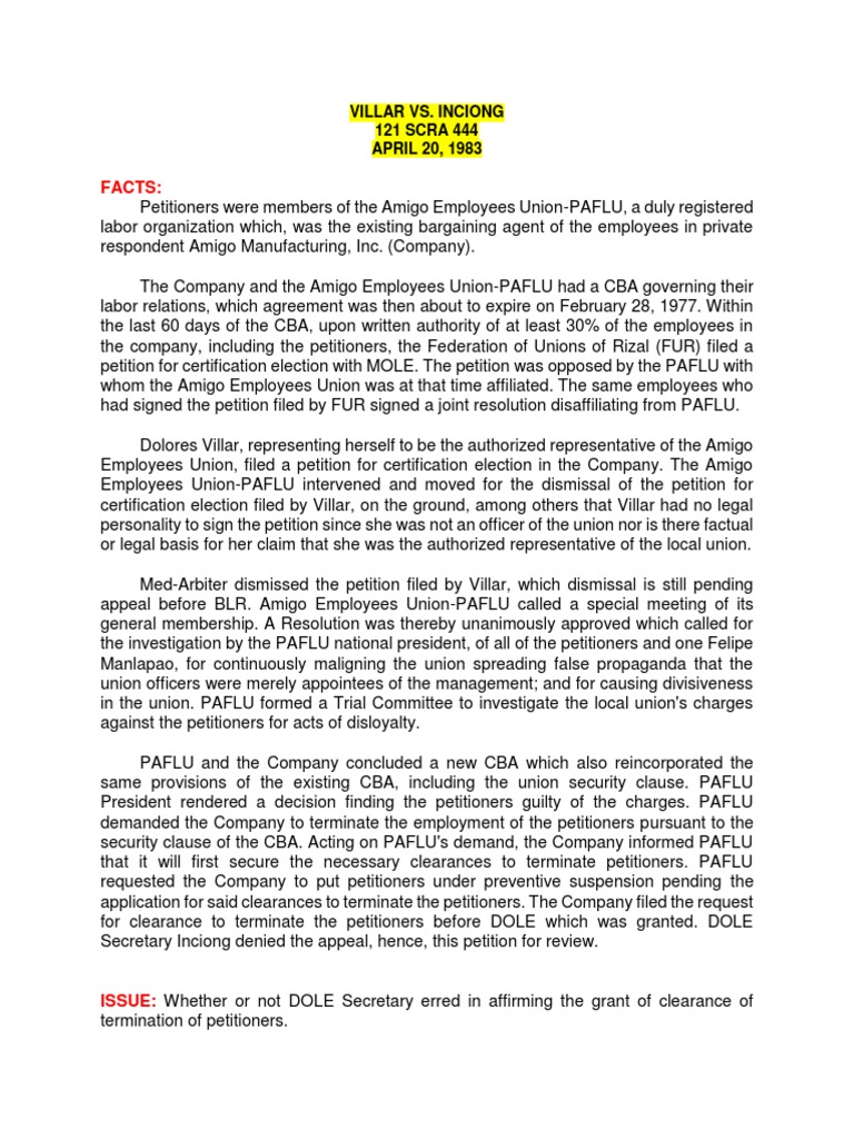 Court Upholds Termination of Union Members Under CBA Security Clause ...