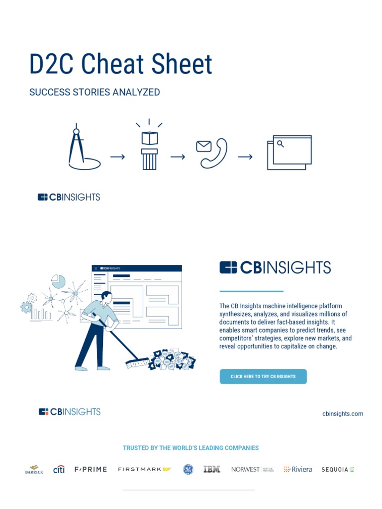 CB Insights - D2C Cheat Sheet | Download Free PDF | Brand | Viral Video