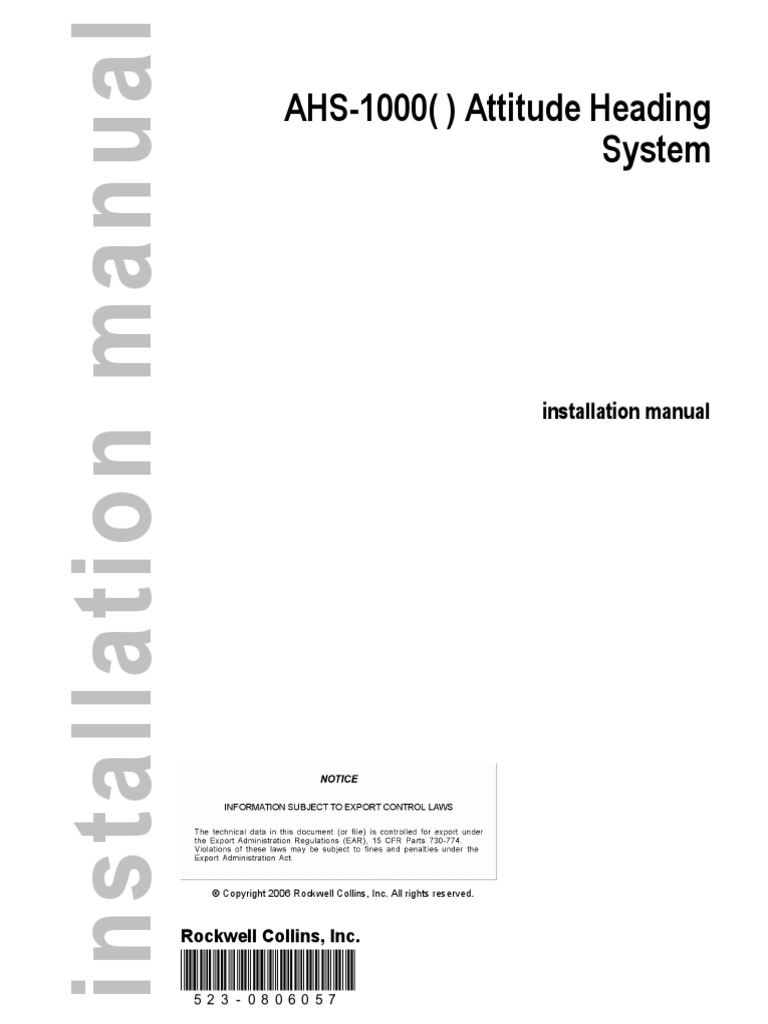 Collins AHRS System | PDF | Electrostatic Discharge | Electromagnetism