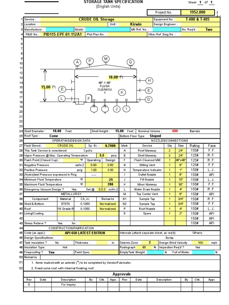 Fire Water Tank Foundation - Design | PDF | Nozzle | Pressure