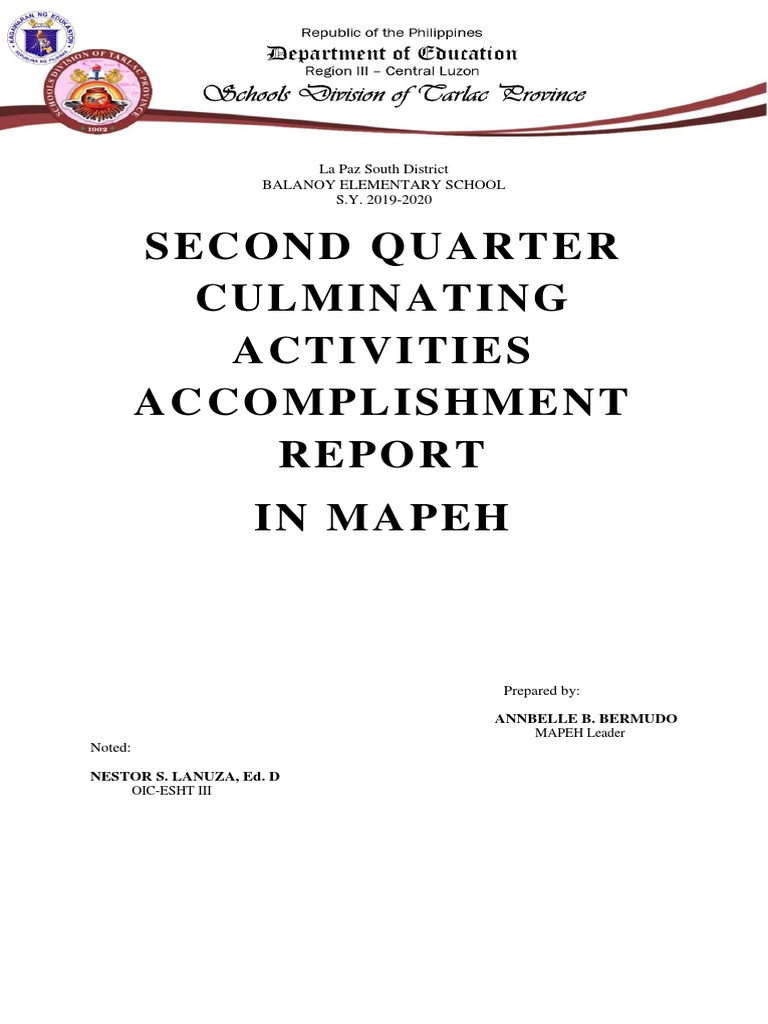 Culminating 2nd | PDF | Physical Education | Cognition