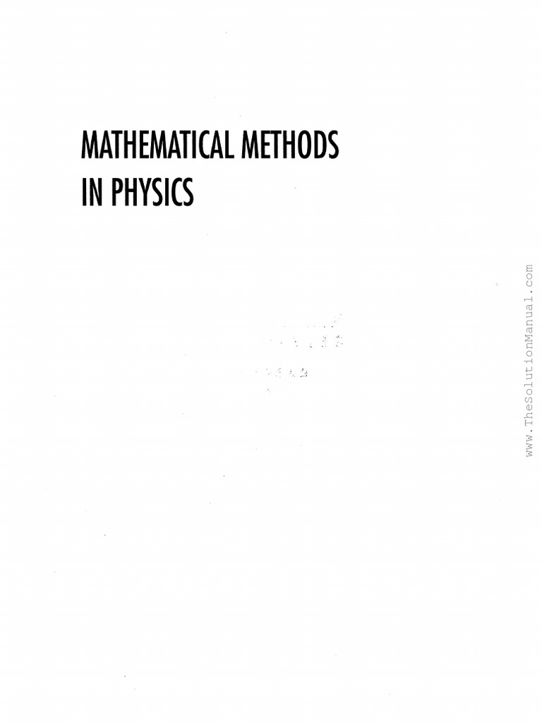 Mathematical Methods in Physics Samuel D. Lindenbaum PDF | PDF | Teaching Mathematics