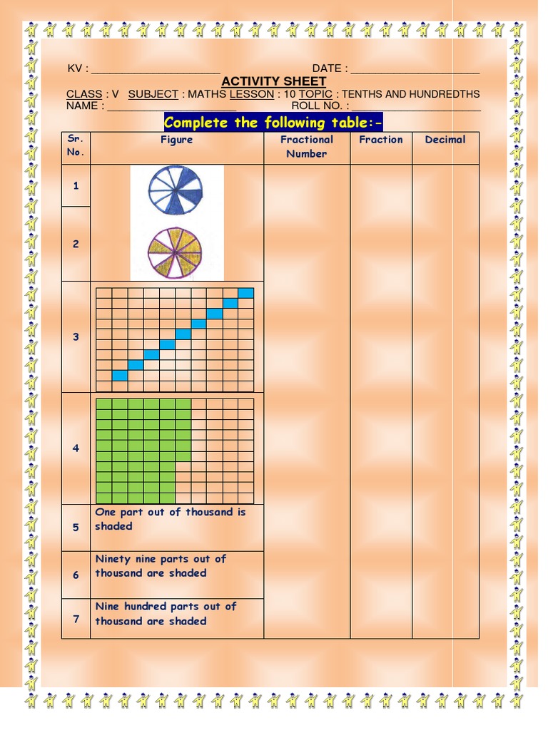Tenths and Hundredths | PDF | Teaching Methods & Materials