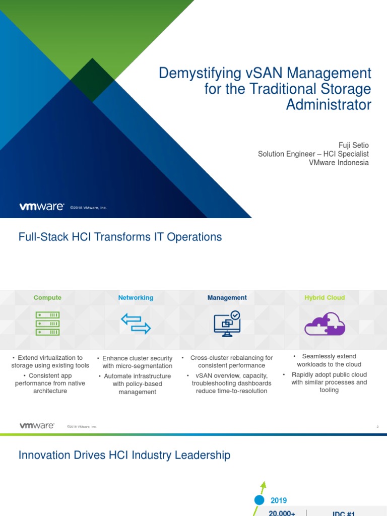 Demystifying vSAN Management For The Traditional Storage Administrator ...