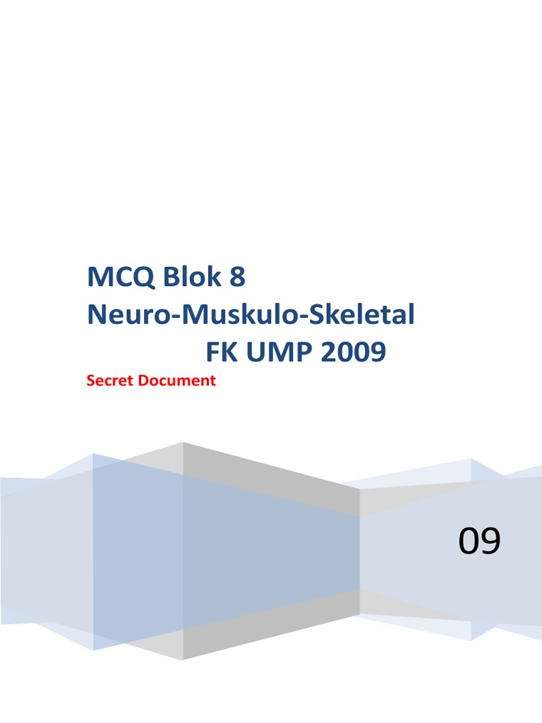 Soal MCQ Blok VIII Tahap 1 | Download Free PDF | Spinal Cord | Arthritis