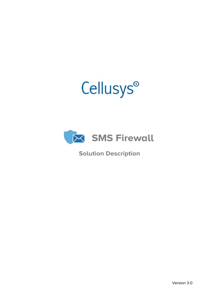 SMS Firewall Solution Description 2019 | PDF | Computer Network ...