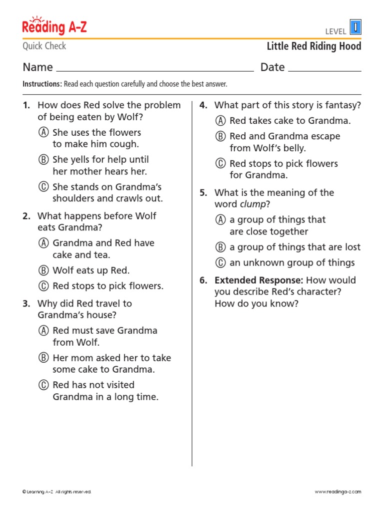 Little Red Riding Hood | PDF | Little Red Riding Hood | Cognition