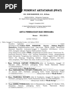 Contoh Akta - Pemberian Hak Tanggungan (APHT) | PDF
