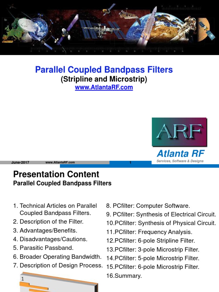 ParallelCoupledBandpassFilter PDF | PDF | Filter (Signal Processing) | Bandwidth (Signal Processing)