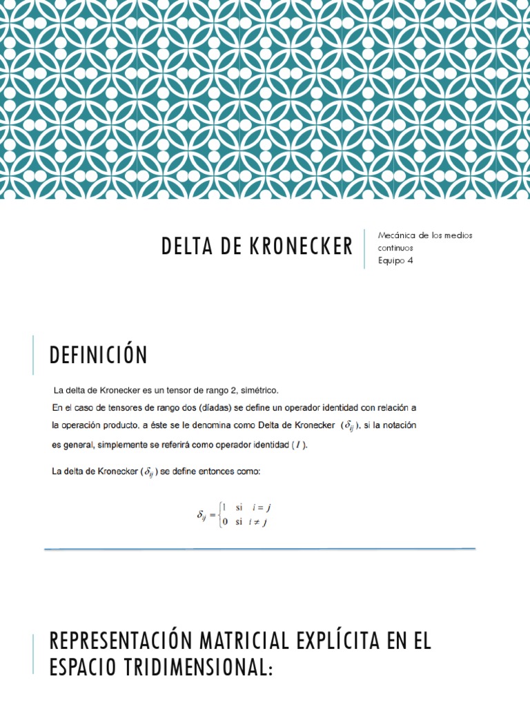 Delta de Kronecker | PDF