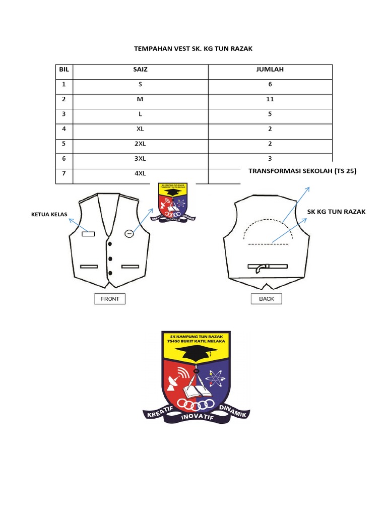 Vest Ketua Kelas | PDF