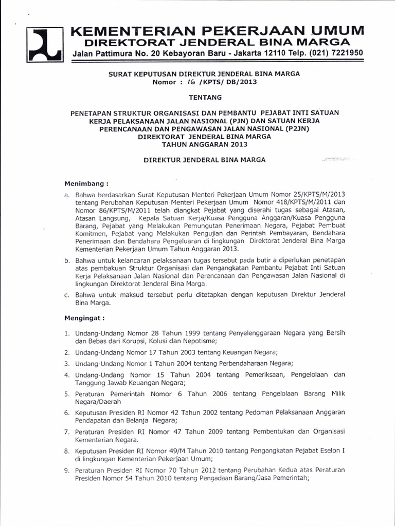 SK Dirjen 16.KPTS - DB.2013 PDF | PDF