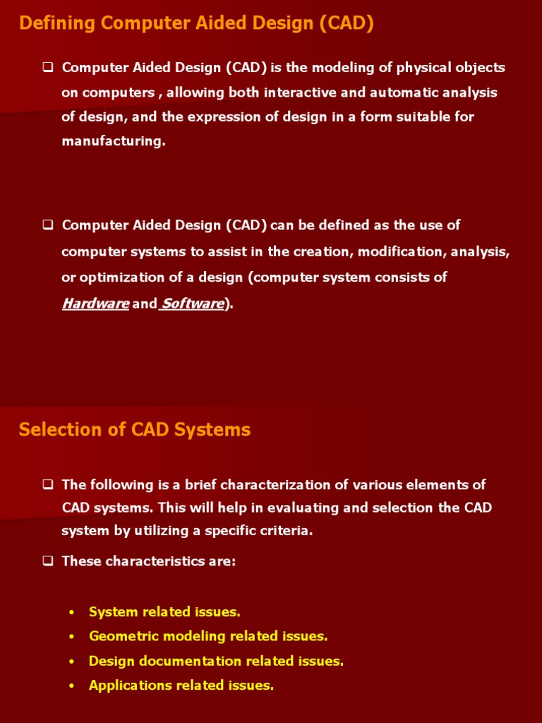 Computer Aided Design CAD-I | PDF | Computer Aided Design | Space