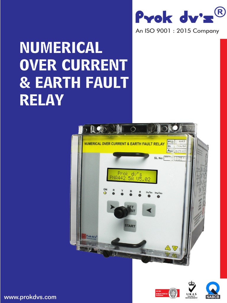 Numerical Overcurrent & Earth Fault Relay | PDF | Relay | Power Supply