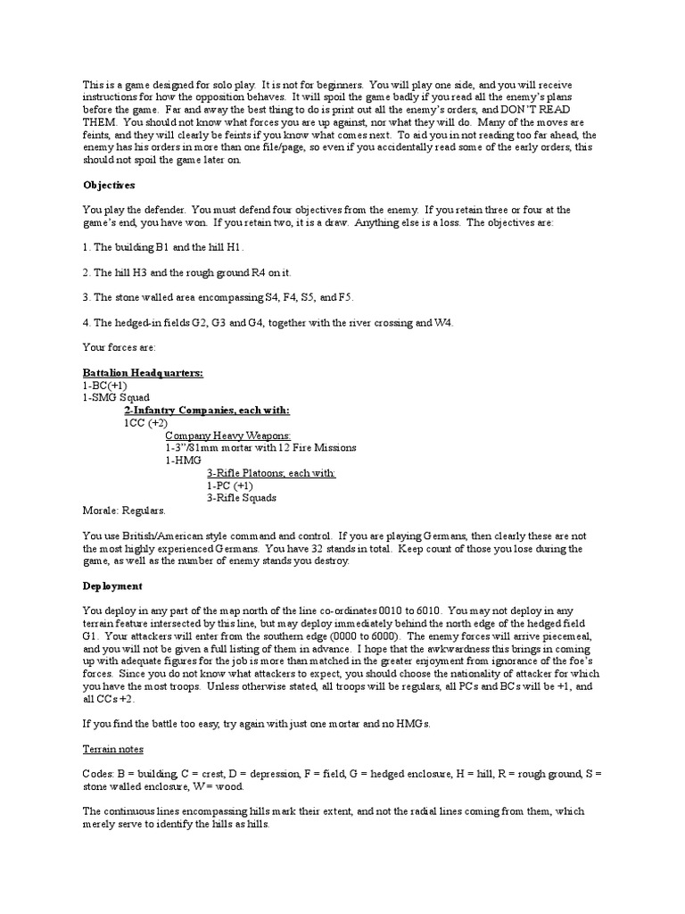Crossfire Solo Play | PDF | Military | Warfare