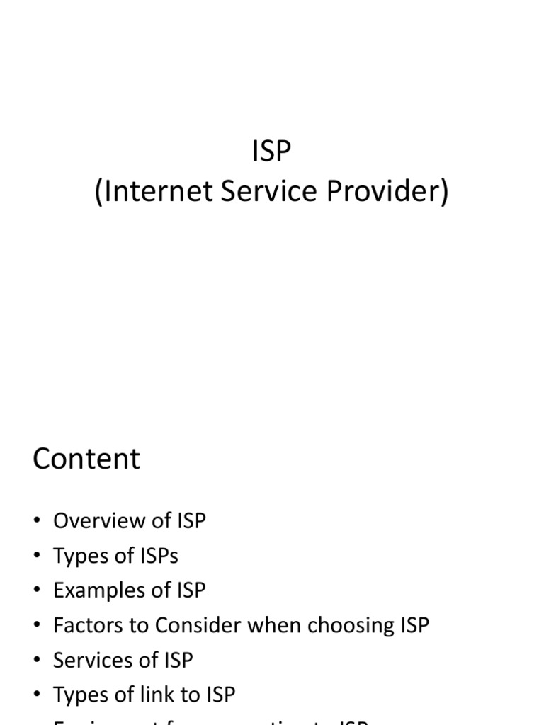 A Comprehensive Guide to Understanding Internet Service Providers ...