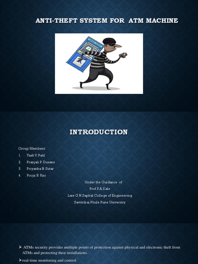 Presentation | PDF | Automated Teller Machine | Accelerometer