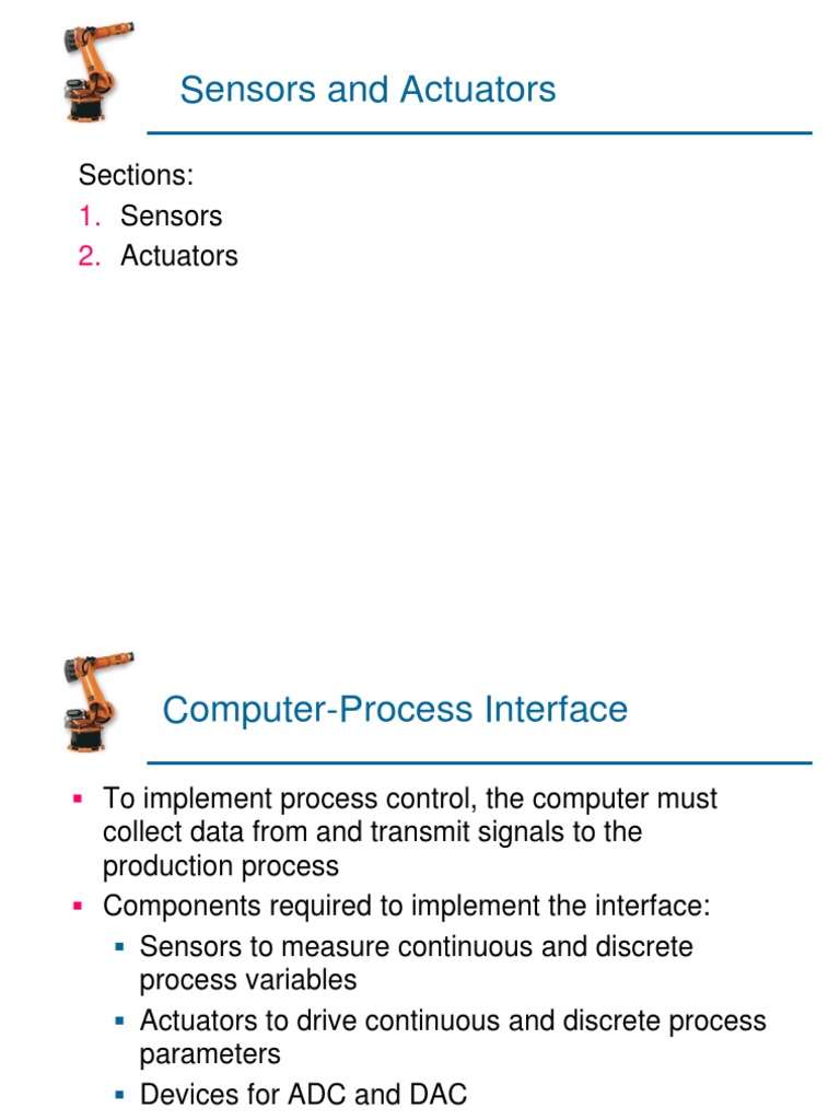 Sensors vs Actuators Overview | PDF | Actuator | Sensor