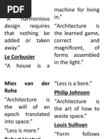 Philosophies of Architects Final | PDF | Architectural Design ...