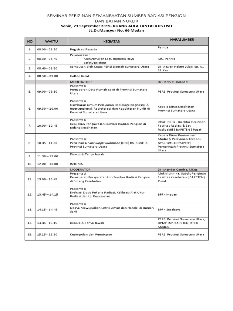 2.susunan Acara Agenda Rapat Koordinasi | PDF