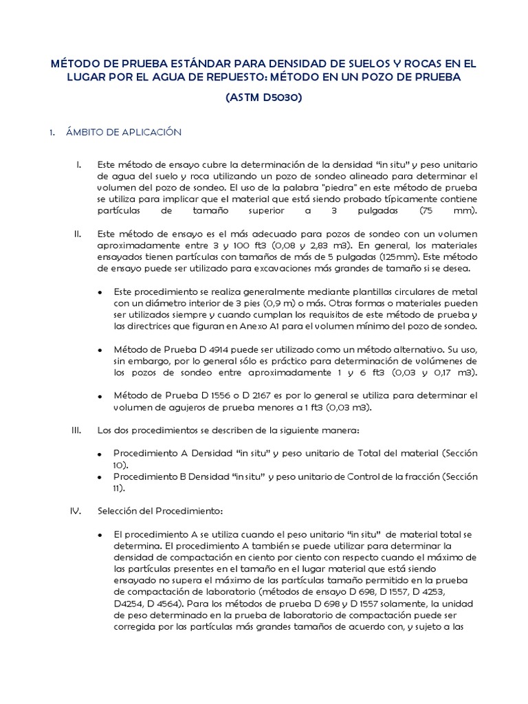 ASTMD5030 | PDF | Densidad | Volumen