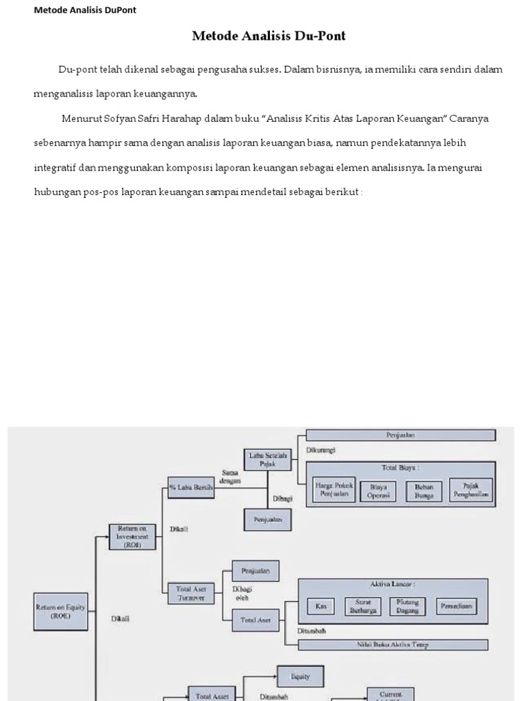 Analisa DUPONT | PDF | Pengelolaan Keuangan & Uang