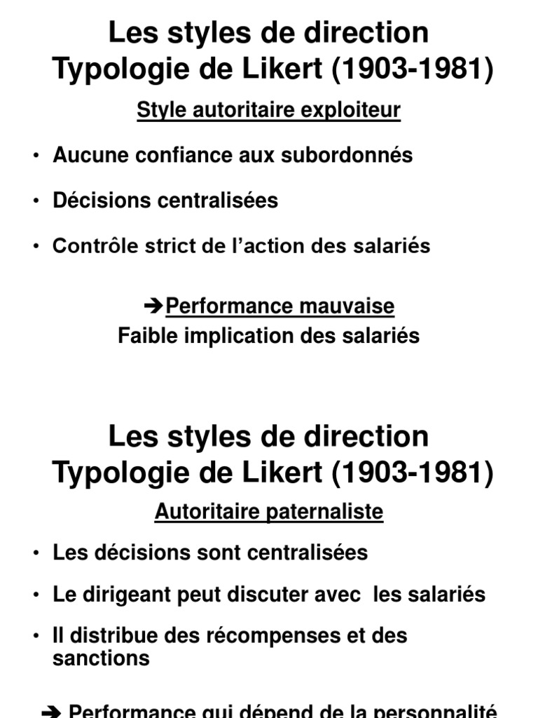 3 Les Styles de Direction | PDF