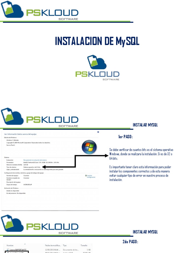 Manual de Instalacion MYSQL y ODBC PDF | PDF | Mi sql | Archivo de computadora