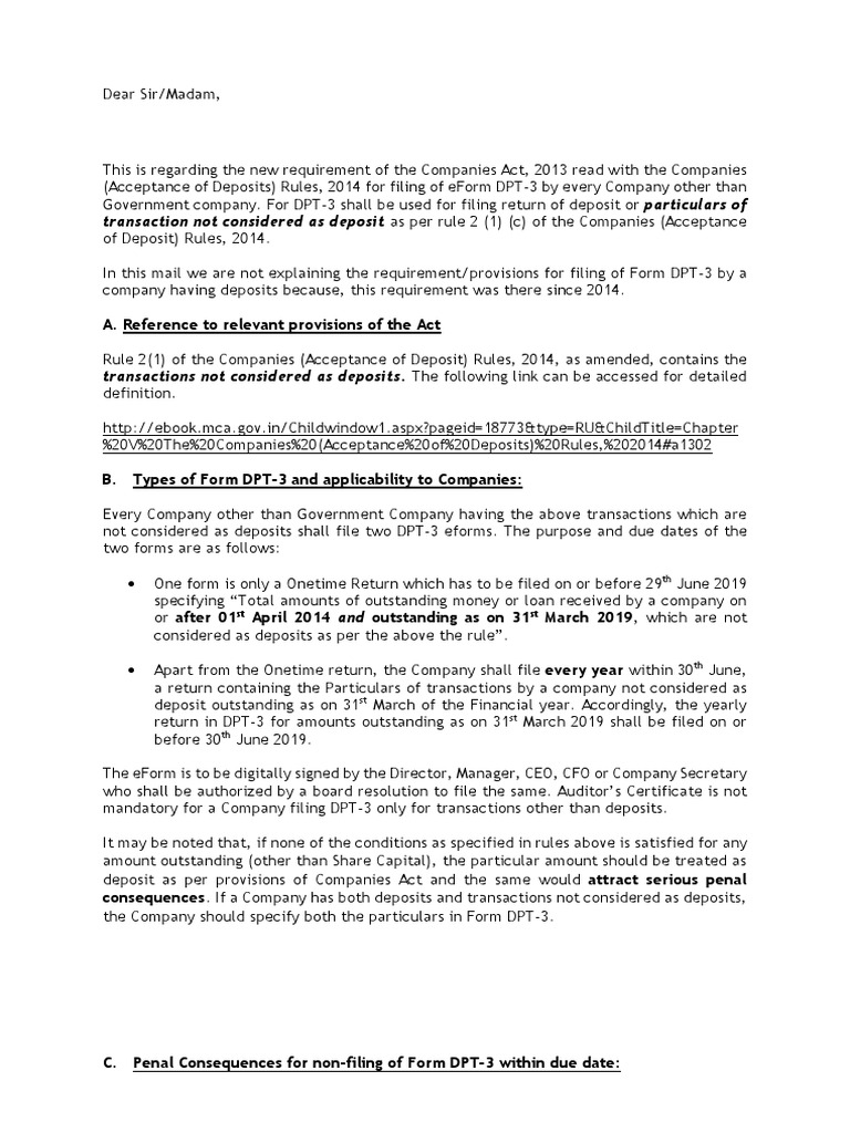Board Resolution Capital Return