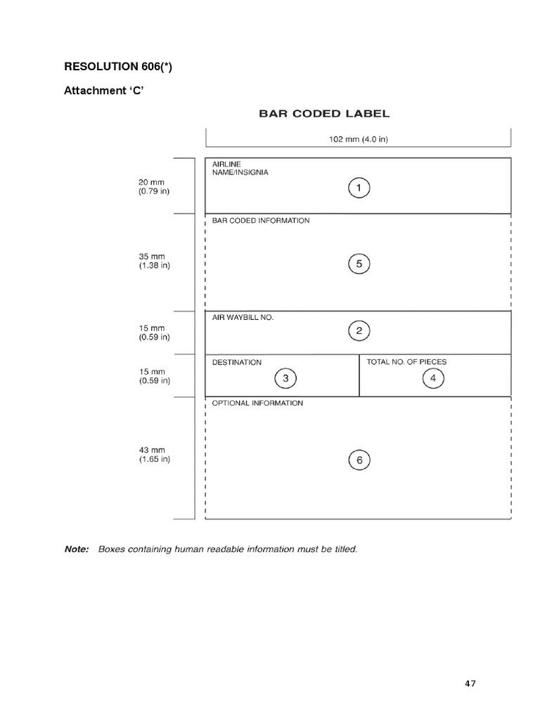 IATA 606 Label | PDF