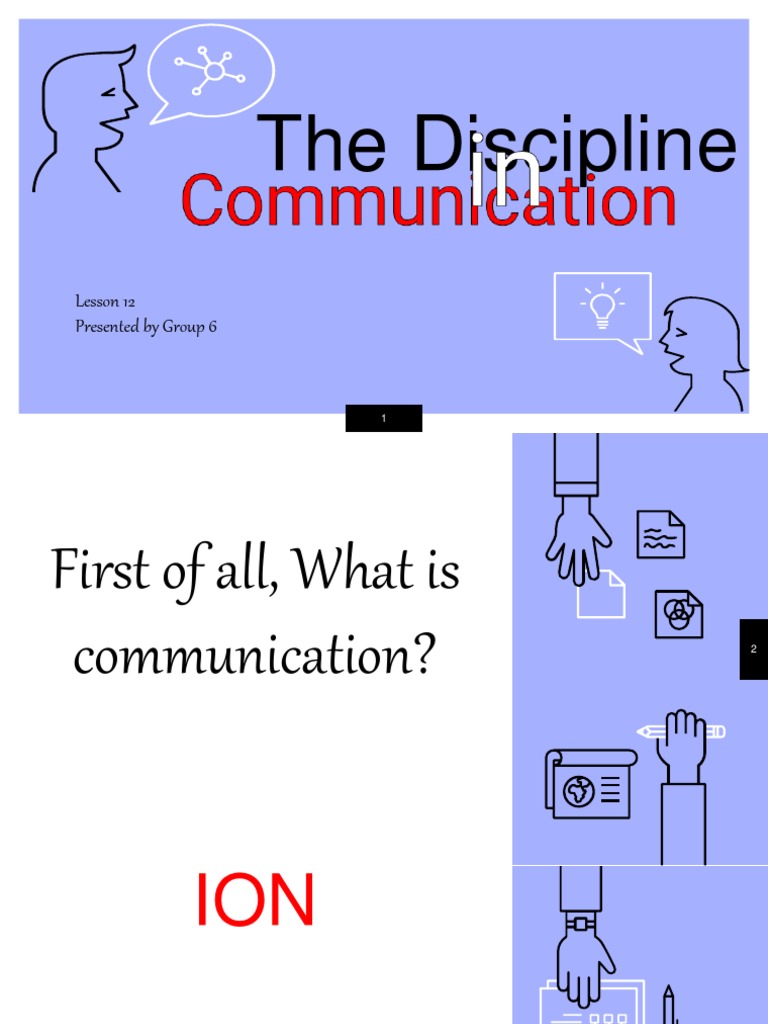 Lesson 12. The Discipline of Communication | PDF | Interpersonal ...