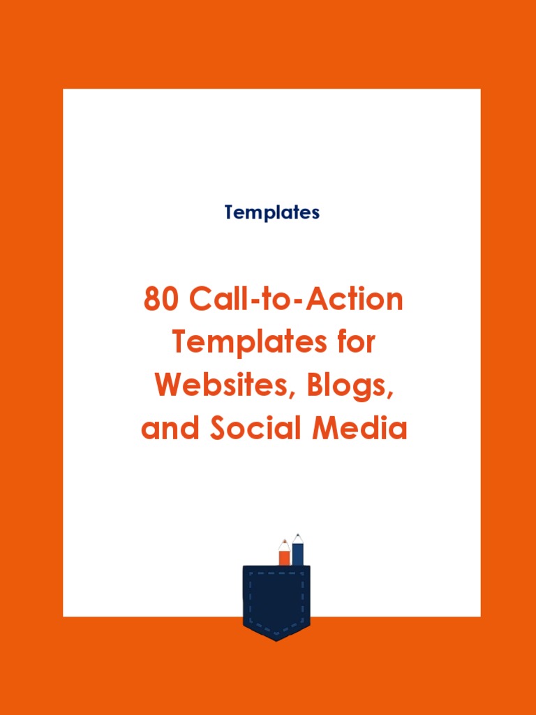 Templates 80 Call To Action Templates PDF | PDF | Social Media ...