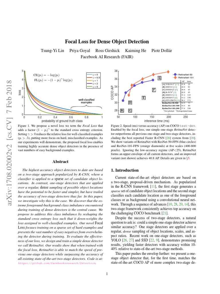 Lin 2018 Focal Loss PDF | PDF | Robust Statistics | Teaching Mathematics