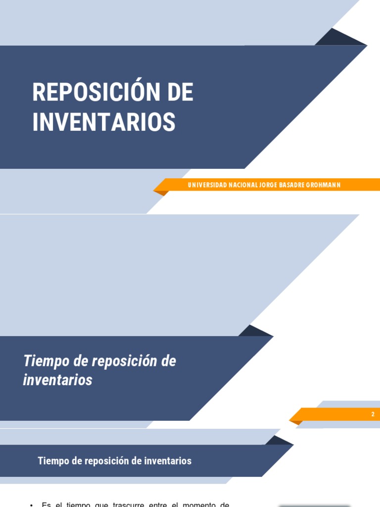 Sesión Reposición de Inventarios | PDF | Inventario | Desviación Estándar