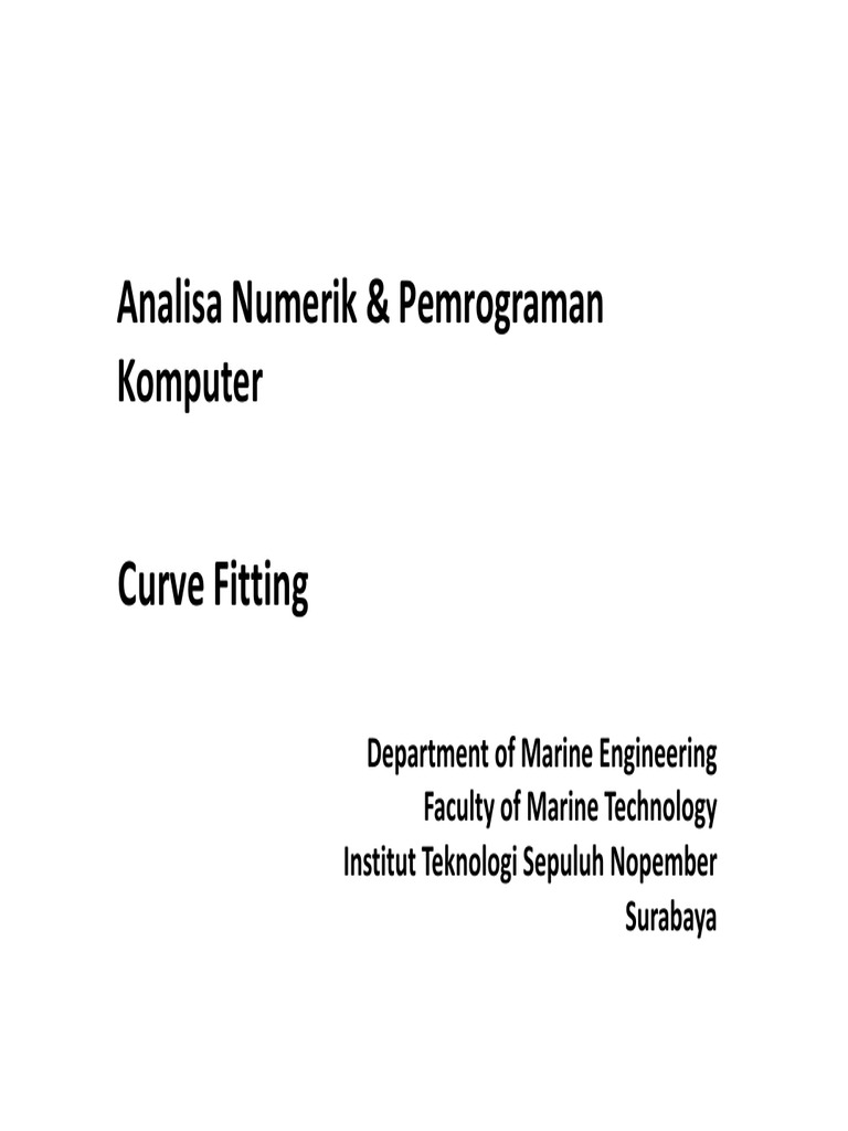 Curve Fitting PDF | PDF