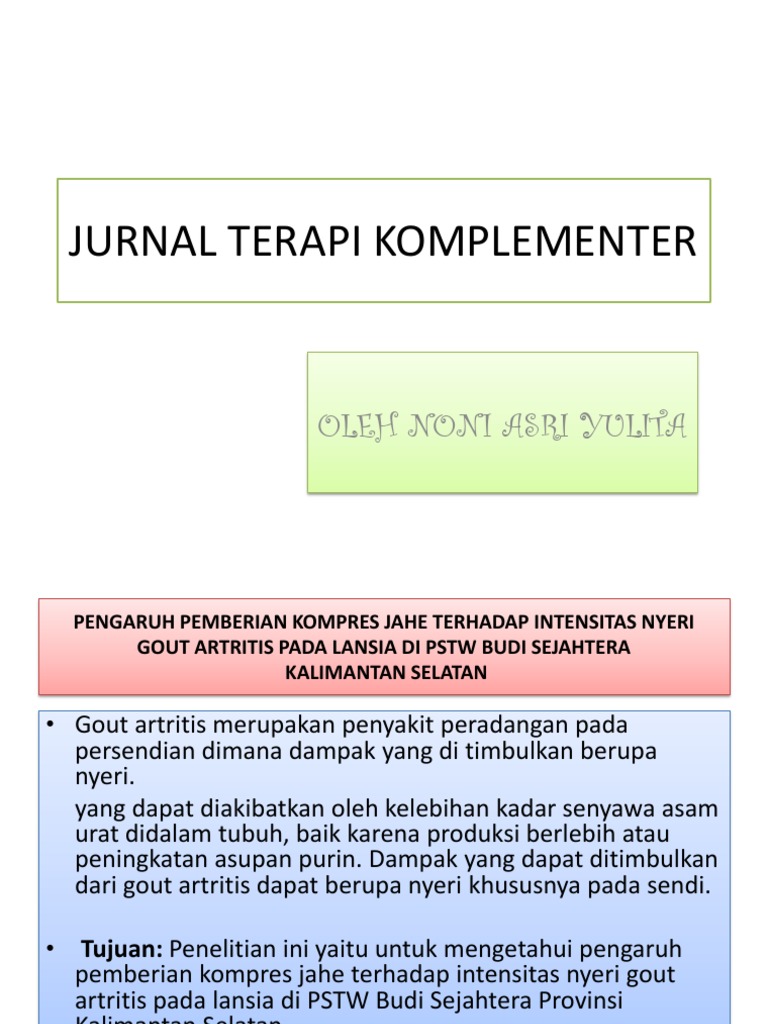 Terapi Komplementer | PDF