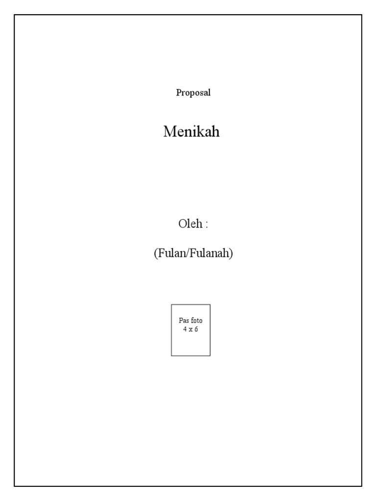 Proposal Nikah | PDF