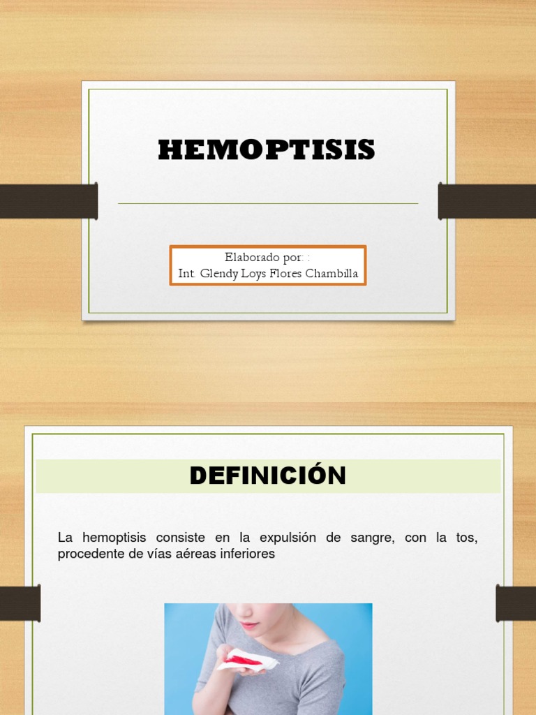 Hemoptisis PDF | PDF | Especialidades Medicas | Medicina CLINICA