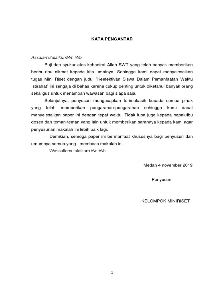 Laporan Mini Riset Filsafat Pendidikan | PDF